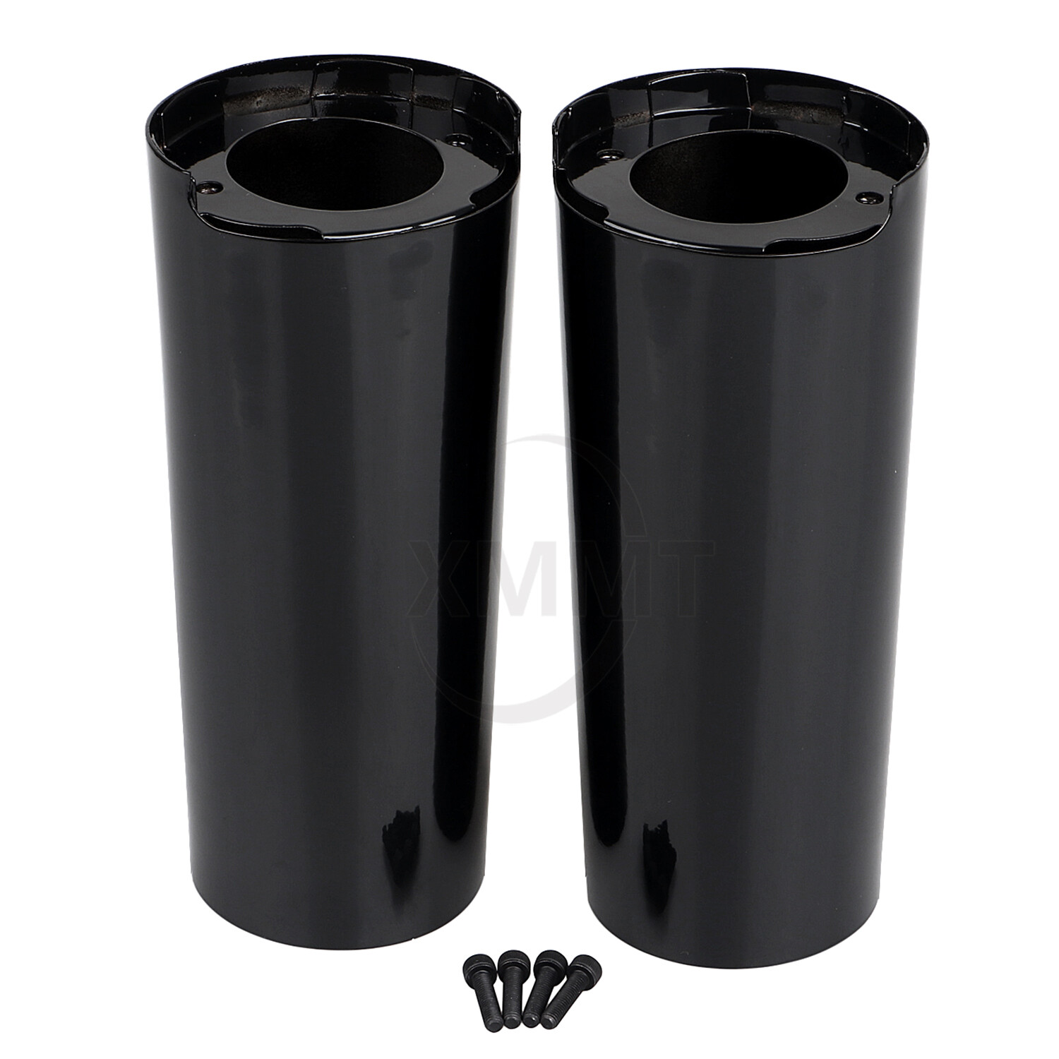 +2" Extended Fork Tube Slider Covers Cowbells For Harley Touring Road ...