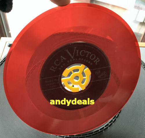 45 RPM RECORD INSERT ADAPTERS TURNTABLE STEREO RECORD PLAYER PHONOGRAPH ...