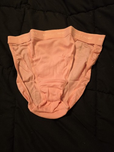 VINTAGE VICTORIA SECRET 100% COTTON WAISTBAN RIO BRIEF PANTY S PINK ...
