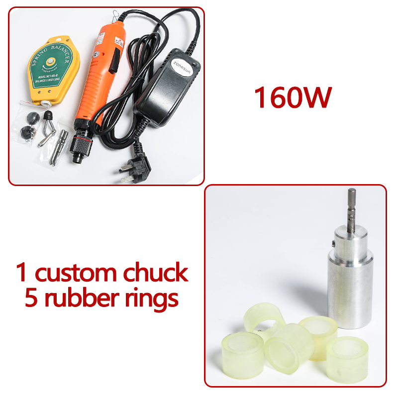 ZONESUN HandHeld Electric Bottle Capping Machine Scew Tool Cap Capping ...