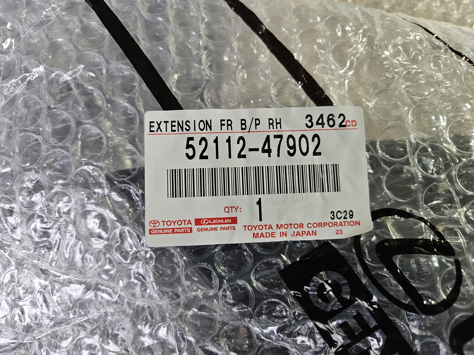 *CRACK* 2017 - 2022 Toyota Prius Prime Front Right Bumper Extension ...