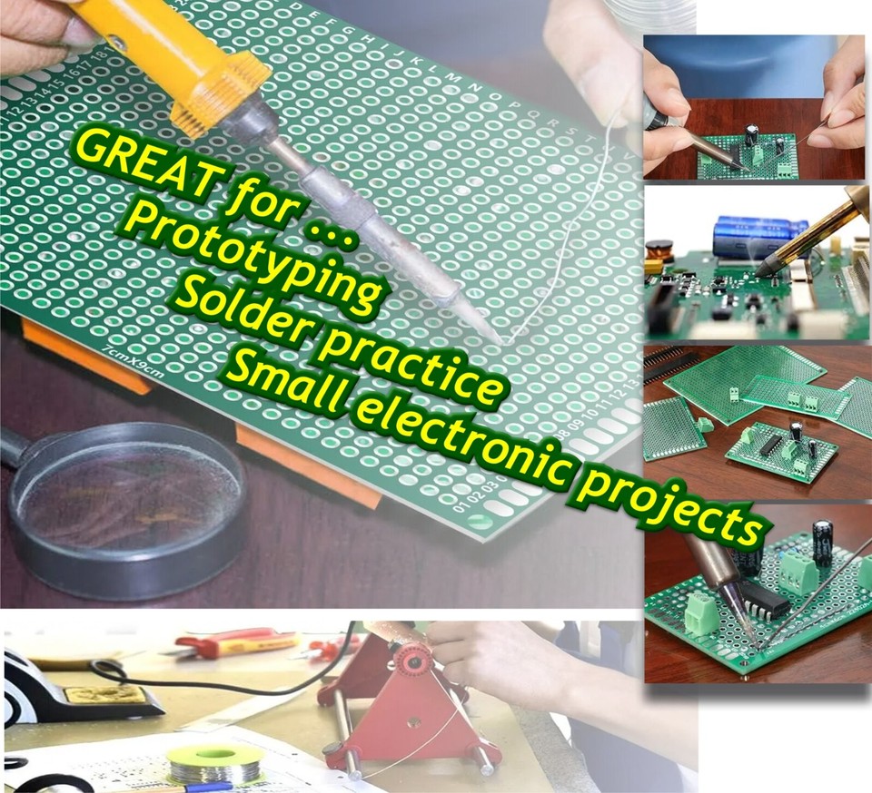 32pcs - Double Side Universal PCB Prototype Board Printed Circuit ...