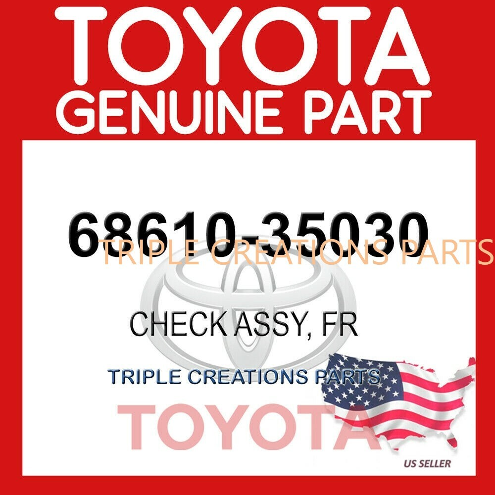 68610-35030 Genuine Toyota Check Assy Front Door 6861035030 OEM | eBay