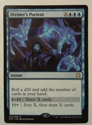 Diviner's Portent *Rare* Magic MtG x1 AFC Commander Forgotten Realms | eBay