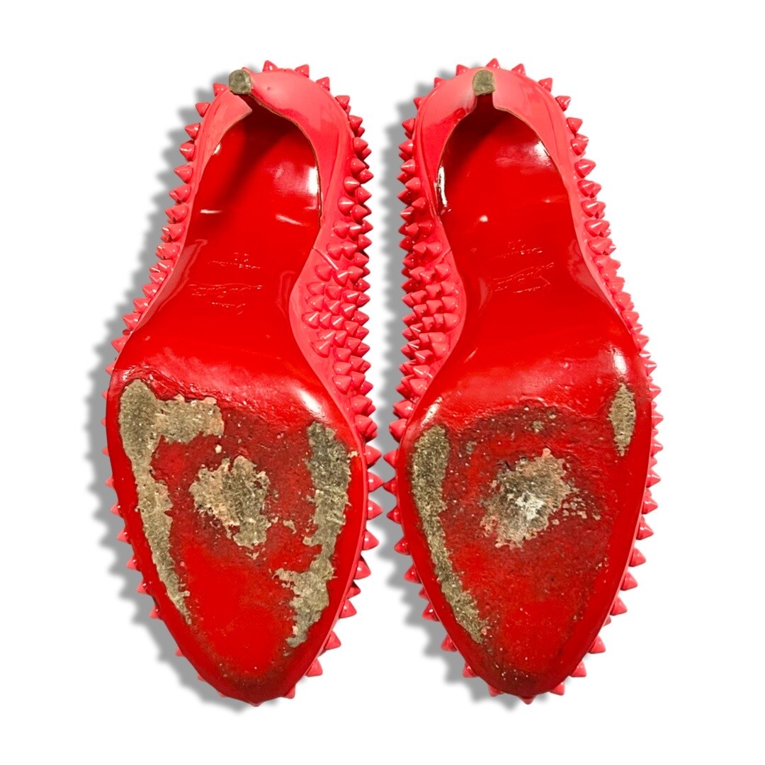 Christian Louboutin FIFI SPIKES 100 Spike Round-Toe P… - Gem