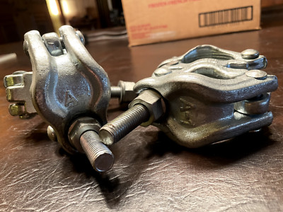 (2) Cheeseborough Clamps Heavy Duty Swivel Coupler | eBay