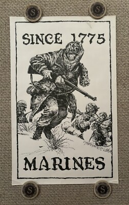 Original Vietnam War Era Poster Marines Since 1775 24x38” | eBay