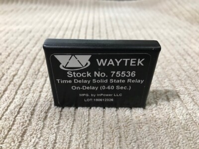 WAYTEK INPOWER TIME DELAY SOLID STATE RELAY MODEL: 75536 Ships Free ...