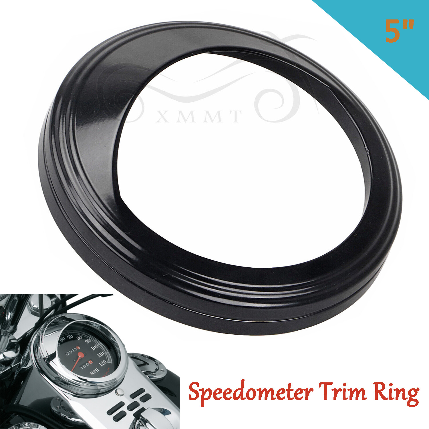 5" Speedometer Trim Ring Cover For Harley Dyna FXDF FXDC FXDWG Road ...