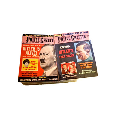 2 Police Gazettes Hitler Covers 1961 & 1962 Vg Condition | eBay