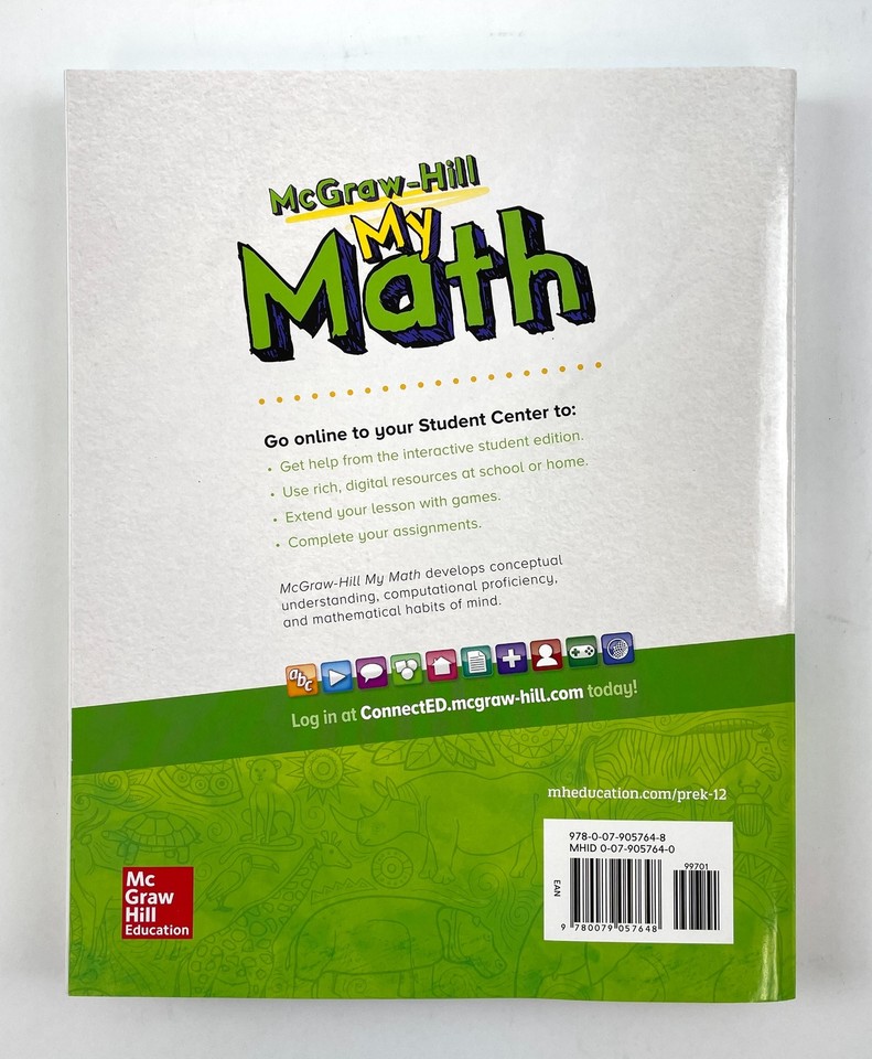 McGraw-Hill Grade 4 Volume 2 Student Edition My Math Book 9780079057648 ...