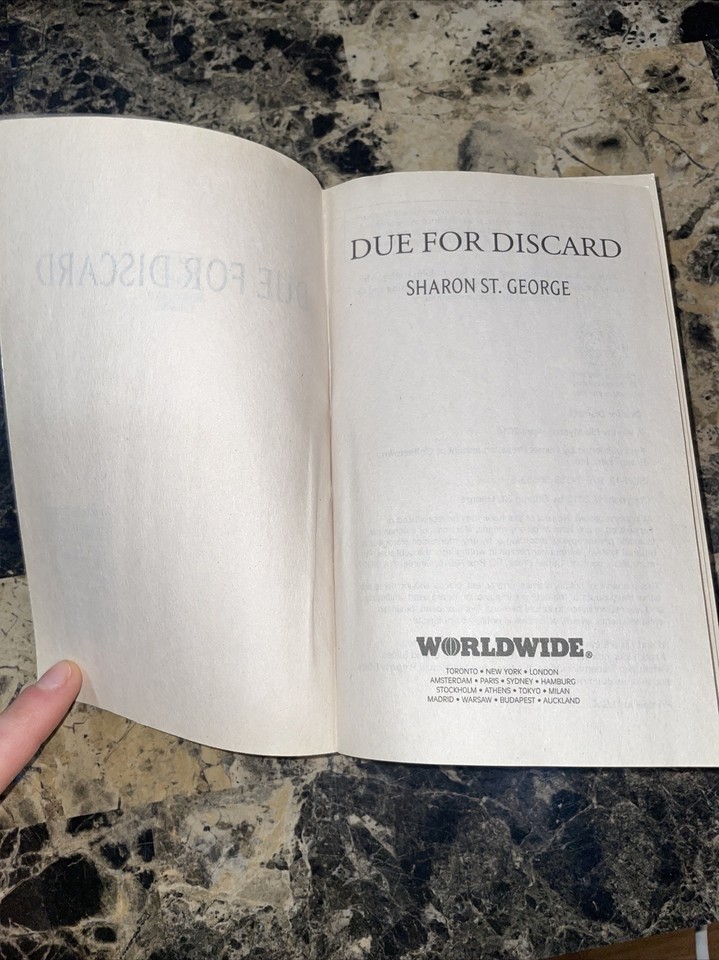 Due for Discard By Sharon St. George **Murder Mystery Forensics Novel ...