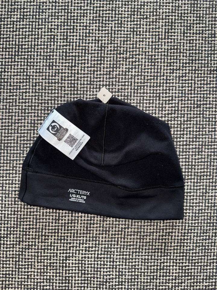 Arcteryx Rho Toque Black Beanie Hat Men Size L | eBay