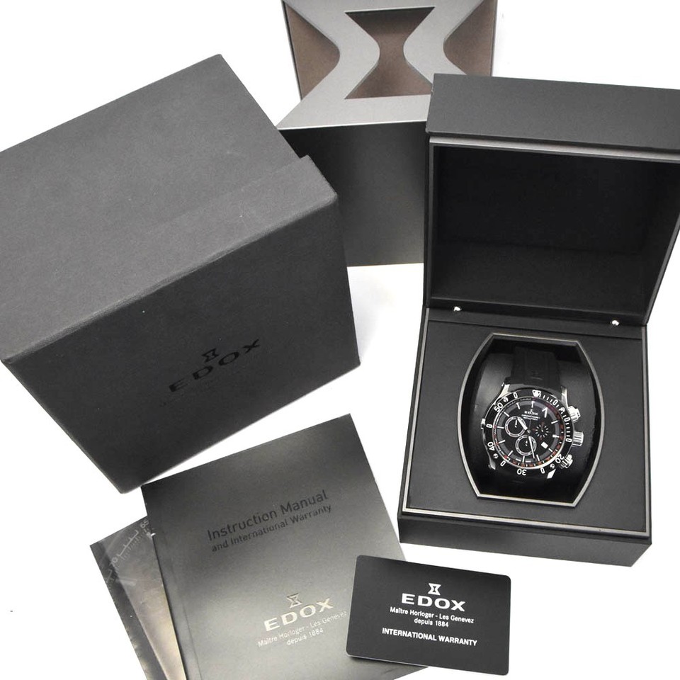 with paper EDOX Chrono Offshore1 10221-3-NIN Chronograph Quartz Men's Q ...