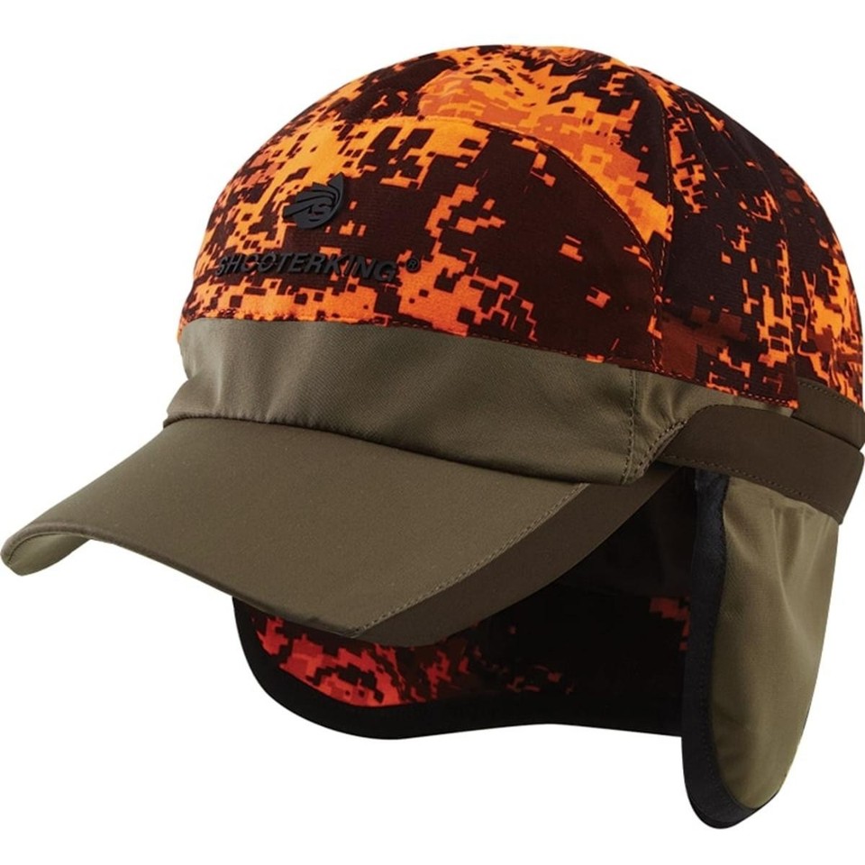 ShooterKing Huntflex Reversible Cap Brown Olive/Blaze Reversible ...