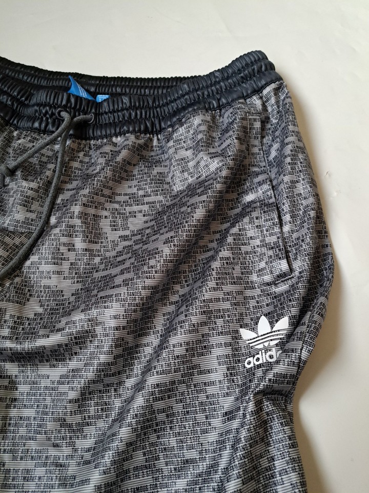 Adidas Chile Pants Nylon Wet Look Glanz Shiny 36 W Cuffed Deadstock | eBay