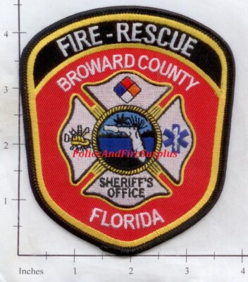Florida - Broward County FL Fire Dept Patch Fire Rescue | eBay