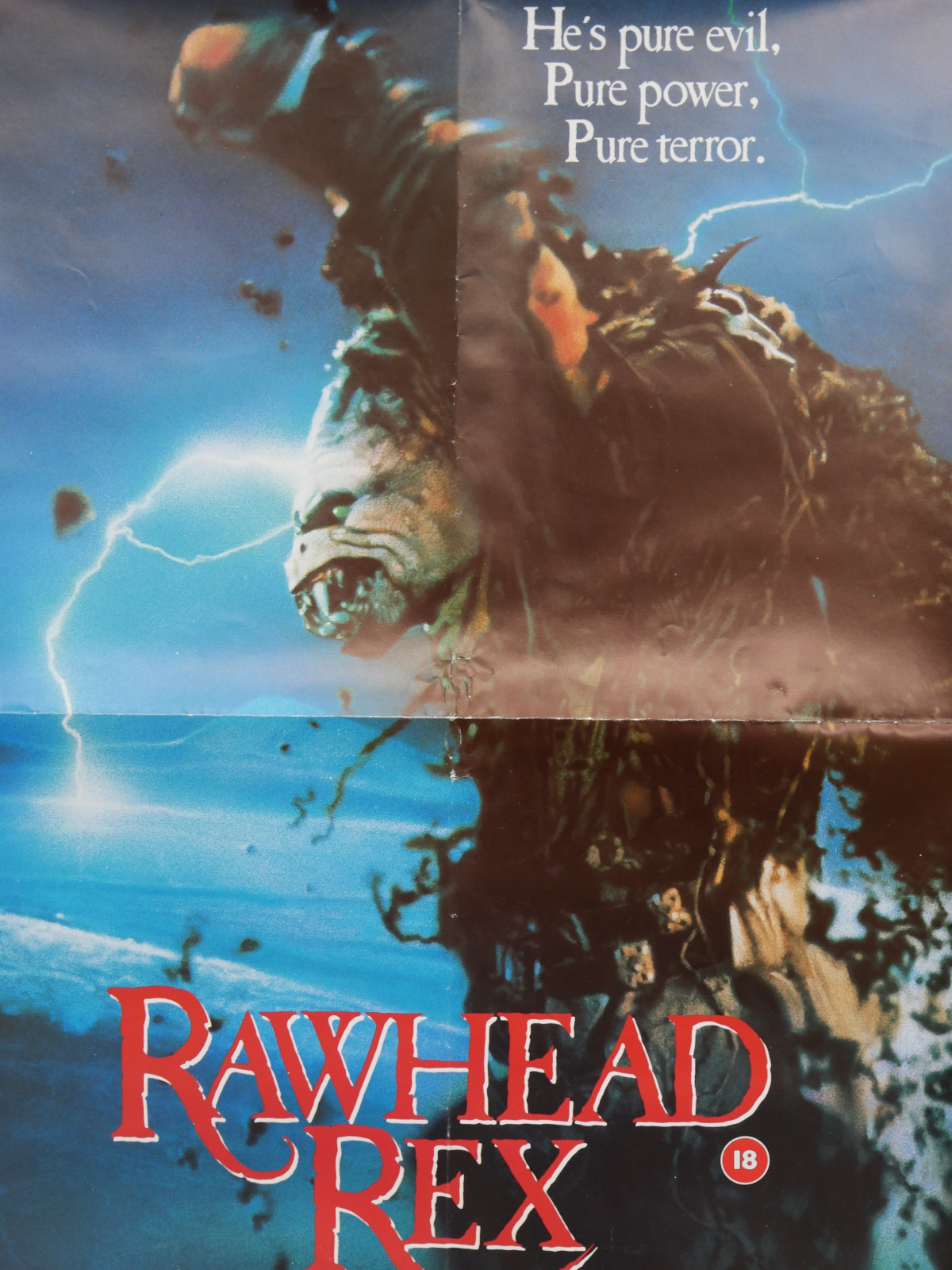 rawhead rex - (1986) uk video shop film poster - Clive Barker | eBay UK