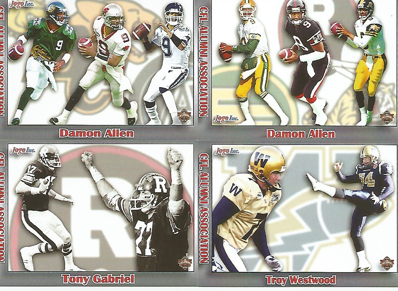 2018 JOGO CFL ALUMNI COMPLETE SERIES 20 SET #392-411 165 SETS MADE ...