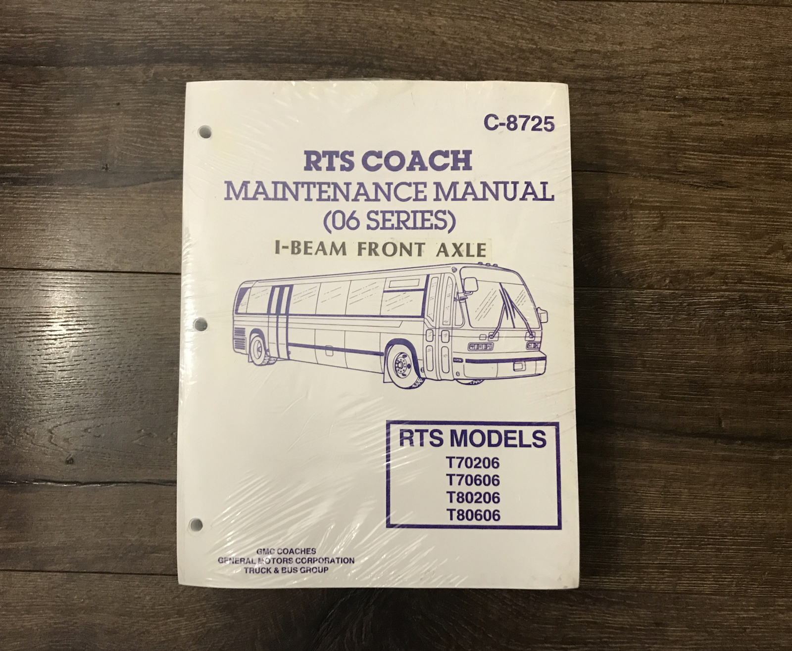 GM GMC RTS COACH BUS OPERATING SERVICE MANUAL 06 Series RTS T70206 ...
