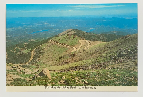 Switchbacks Pikes Peak Auto Highway Colorado Postcard Unposted | eBay