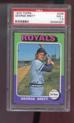 1975 Topps #228 George Brett ROOKIE RC PSA 7.5 Graded Baseball Card MLB ...