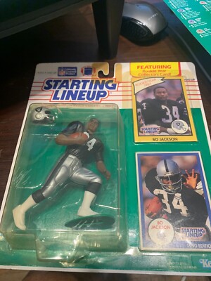 1990 NFL Starting Lineup Edition BO JACKSON LA Raiders Featuring 1987 ...
