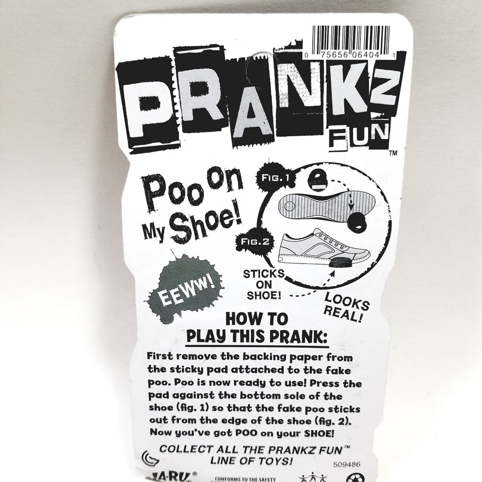 Prankz Small Fake Gross Dog Poop Poo Realistic Doo Doo Prank Novelty ...