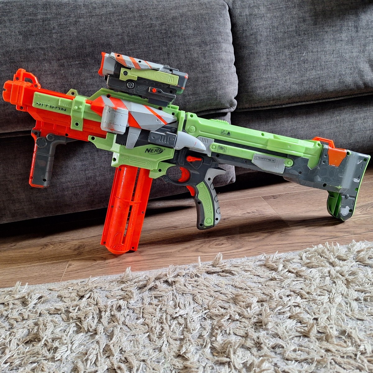 Used Nerf Vortex Nitron Disc Gun Blaster Tested Working Nerf Vortex