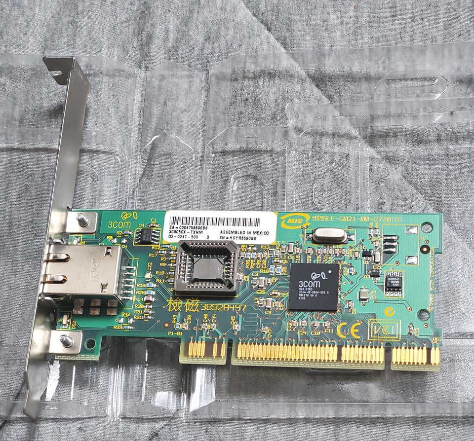 3COM network adapter - 3C905Cx-TXNM - vintage Etherlink 10/100 PCI card | eBay