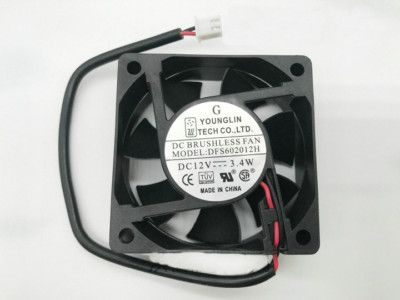 New YOUNGLIN Yonglin DFS602012H DC12V 3.4W 60*60*20mm 6020 6CM cooling ...