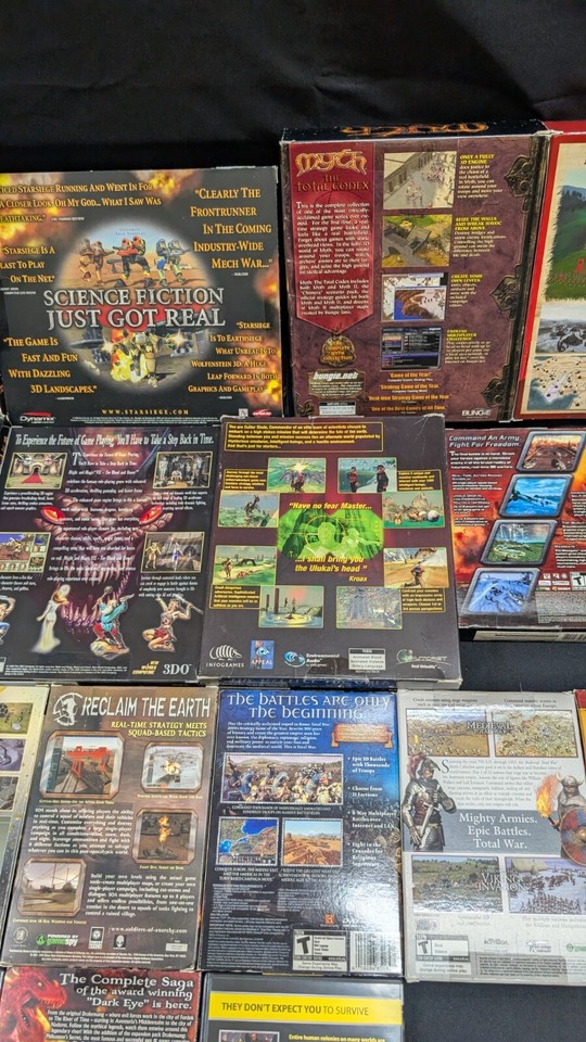 PC Computer Vintage Games Big Lot of 28 boxes. Mix of Genres and styles ...