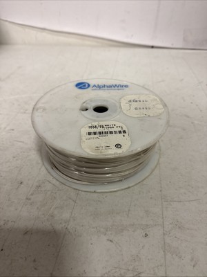 ALPHA WIRE #1856/19 White 1000FT HOOK UP WIRE 20AWG | eBay