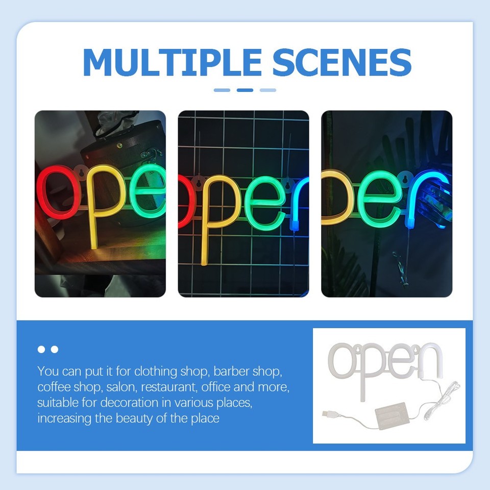 open neon light Open Sign Neon Light LED Open Neon Sign Led Neon Open ...