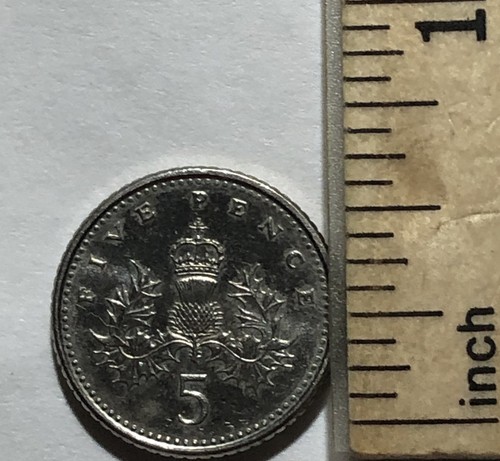 1990 5 Pence UK Coin -Elizabeth II DG-REG-FD | eBay