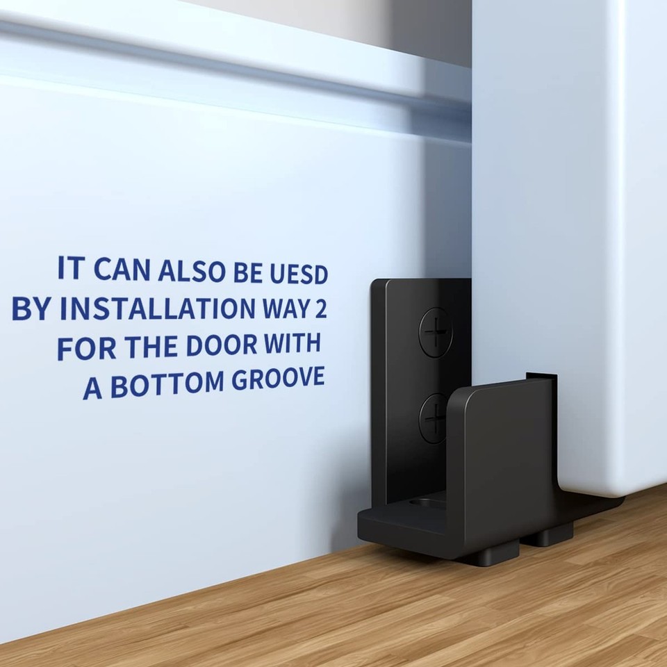 Sliding Barn Door U Shape Adjustable Bottom Guide, Flush/Flat Bottom ...