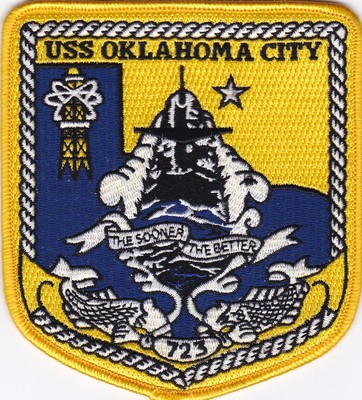 USS Oklahoma City SSN-723 - Submarine - BC Patch - C6700 | eBay
