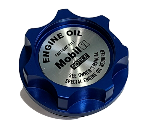 ALUMINUM ENGINE BLUE OIL CAP FOR HONDA AND ACURA MOBIL 1 CIVIC EK9 ...