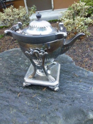 Antique Tiffany & Co. Tilting Tea-Pot with Burner and Lions paws feet ...