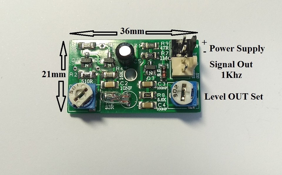 Sine Wave Audio Signal Generator / Injector Fixed Frequency 1Khz For ...