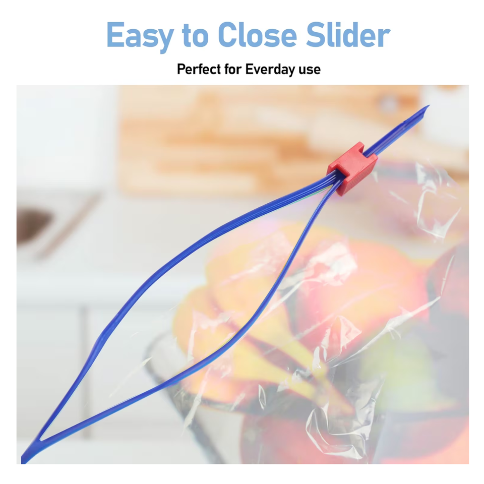 ZIP LOCK FOOD STORAGE FREEZER BAGS RESEALABLE REUSABLE PLASTIC BAGS ...