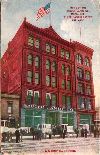 Advertising Postcard Badger Candy Co. Milwaukee Wisconsin WI c.1907 ...