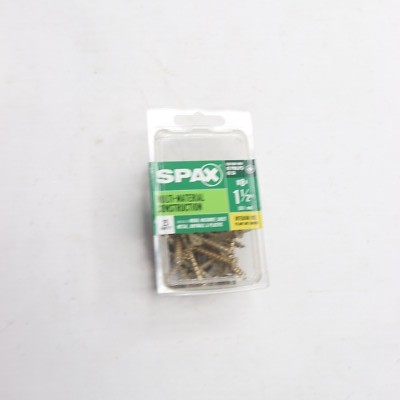 (25-Pk) Spax Multi-Material Phillips/Square Screws Zinc 1-1/2 ...