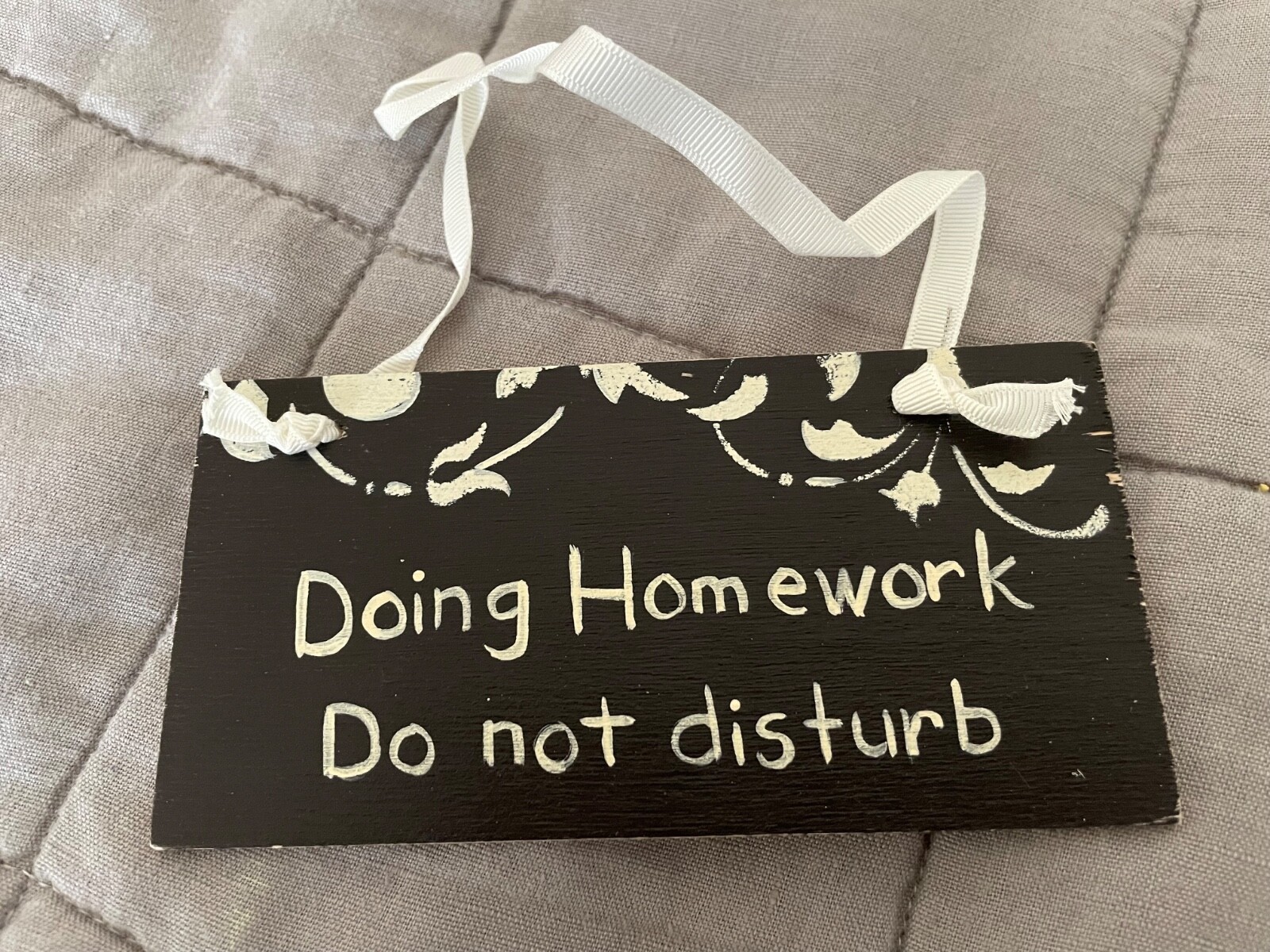 Doing Homework Do Not Disturb Sign | eBay