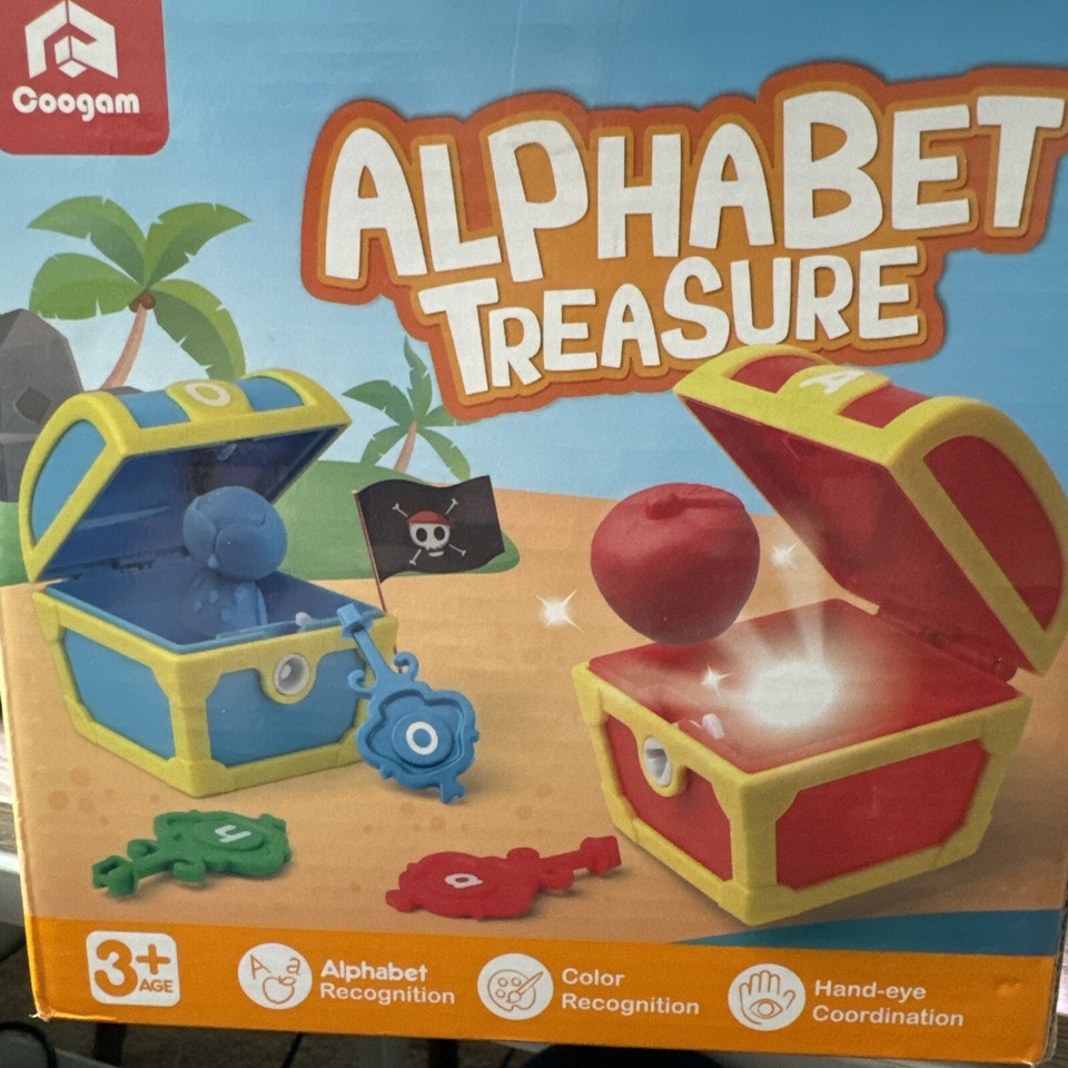 Alphabet Learning Toys Toddlers 26Pcs Surprise Letters Treasure Locks ...