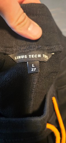 Linus Tech Tips (LTT) Sweat Pants - WAN Black and Orange | eBay
