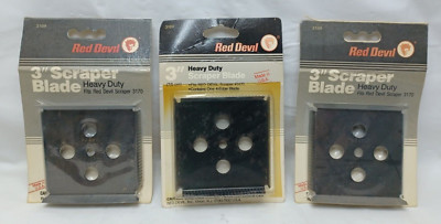 3 Packs Red Devil 3169 4 sided 3” All Purpose Scraper Blade For Scraper ...
