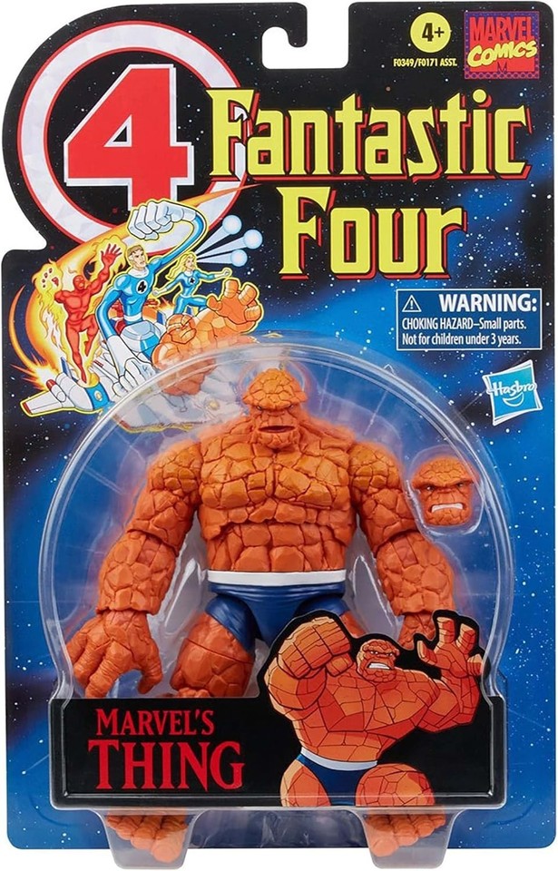 Marvel Legends Series Retro Fantastic Four Thing 6-inch Action Figure ...
