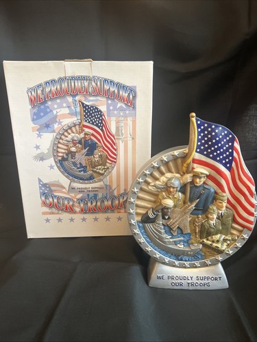 Jim Beam We Proudly Support Our Troops Decanter Empty With Box 935 of ...