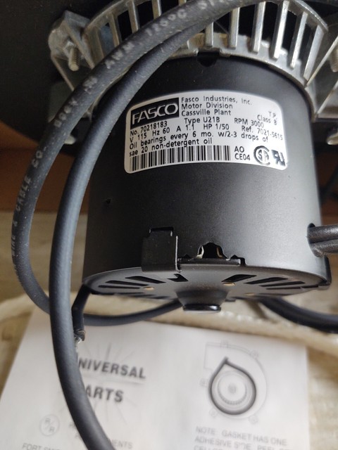 PROTECH COMBUSTION BLOWER # 70-21496-83 (FASCO 7021-5615). for sale ...